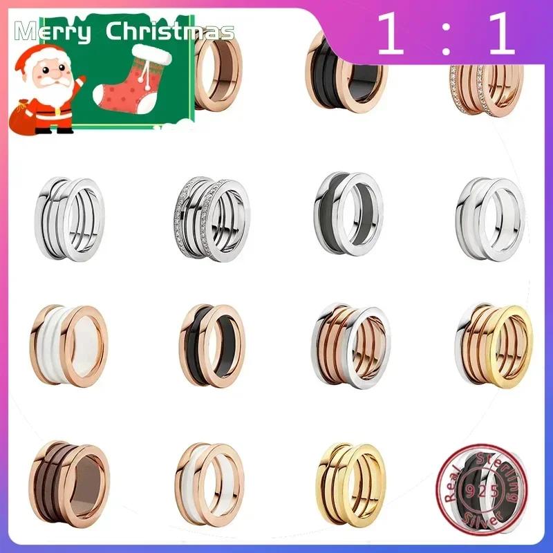 절묘한 고급 실버 액세서리 BV 반지, S925, 2024 년 최고의 파티 휴가 선물-Freehip.co.kr